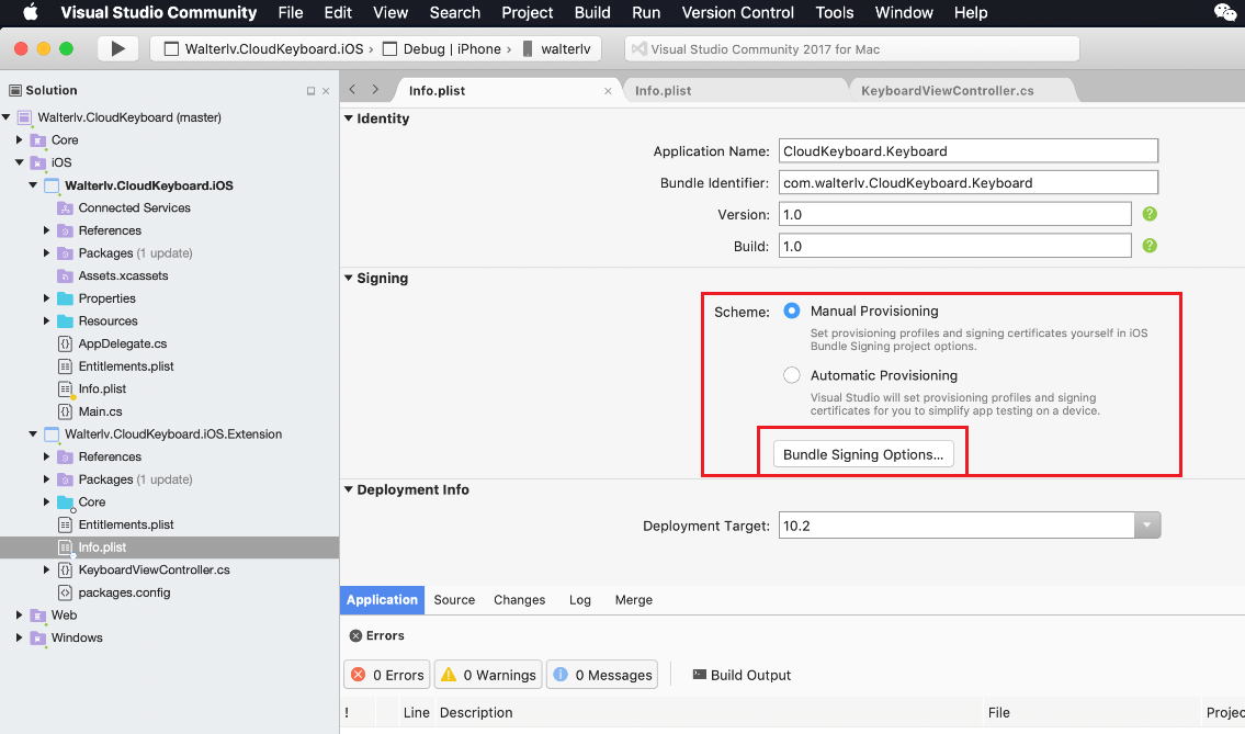 使用 Xamarin 在 Ios 真机上部署应用进行调试 Walterlv