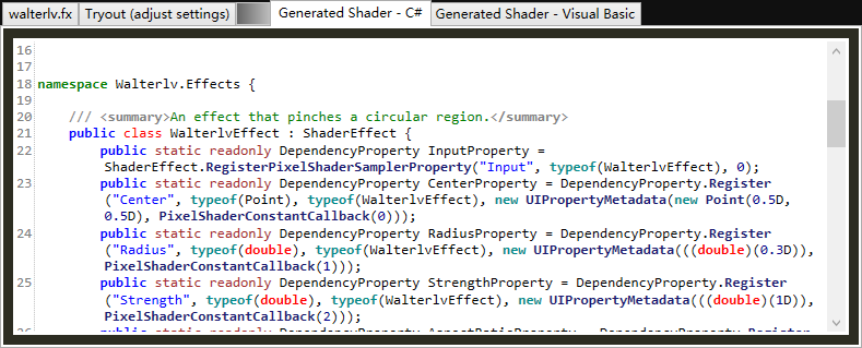 Wpf 像素着色器入门:使用 Shazzam Shader Editor 编写 Hlsl 像素着色器代码 Walterlv